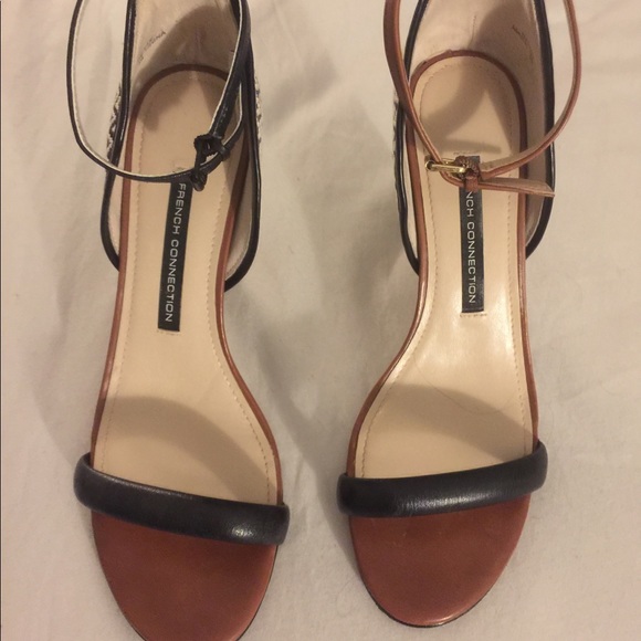 French Connection | Shoes | French Connection Twotoned Open Toed Heel ...